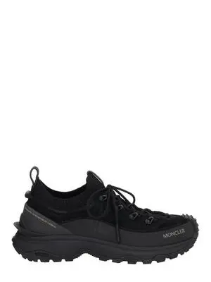 Moncler Trailgrip Lite3 Leather Sneakers - Black