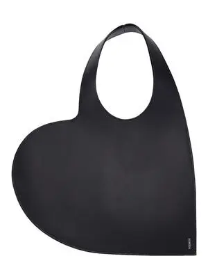 Coperni Asymmetrical Heart-shaped Tote Bag - Black
