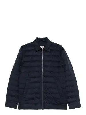 Herno Herno Zipped Quilted Nylon Jacket Blue