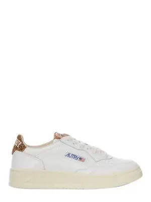 AUTRY Medialist Low Sneakers With Leopard Detail - Multi