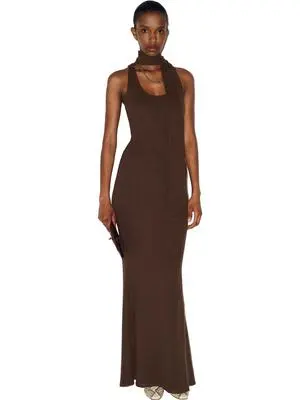 REFORMATION Adela Knit Maxi Dress - Brown