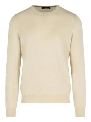 GRAN SASSO Long-sleeved Crewneck Jumper - Nude
