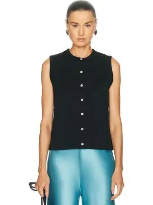 FLORE FLORE Poppy Sleeveless Cardigan - Black