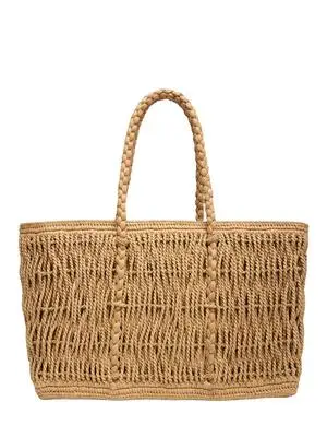 THE ROW The Row Geogica Raffia Tote Bag