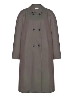 THE ROW Emma Wool Twill Coat