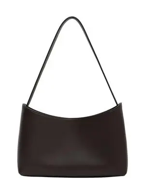 THE ROW Alma Baguette Dark Shoulder Bag - Brown