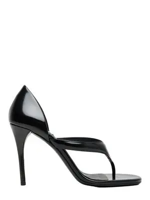 Alaïa Infradito Thong Sandals - Black