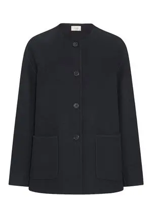 THE ROW Quintus Wool Jacket - Black