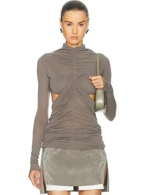 Rick Owens Sunpeel Long Sleeve Top - Dust