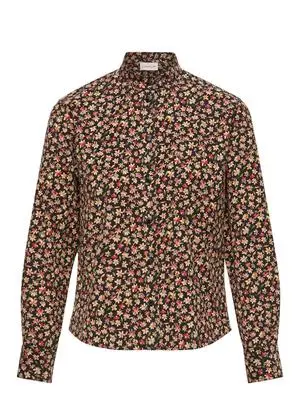 Moncler Corduroy Hooded Shirt Jacket - Black