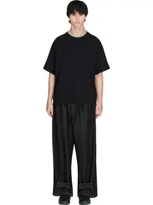 Adidas Y-3 Denim Wide Pants - Black