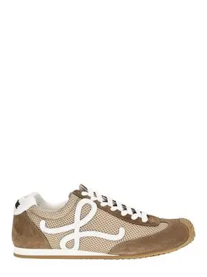 Loewe LOEWE Ballet Runner 2.0 Suede And Mesh Sneakers Beige
