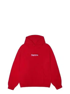 Supreme Fw23 Box Logo Hooded Sweatshirt - Red