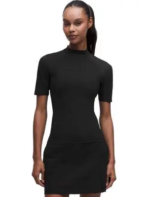 Lululemon Lightweight Mock Neck Short Sleeve Shirt - Black