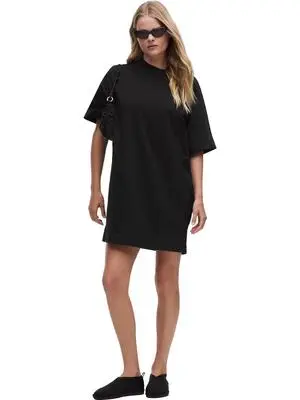 Lululemon Scuba Cotton Jersey T-shirt Dress - Black
