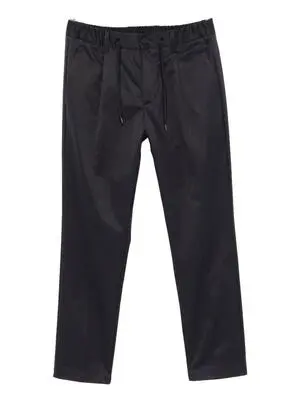 Herno Herno Regular Trousers With Satin Finish Blue