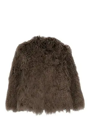 MARTHA LOUIS Shearling-effect Jacket - Brown