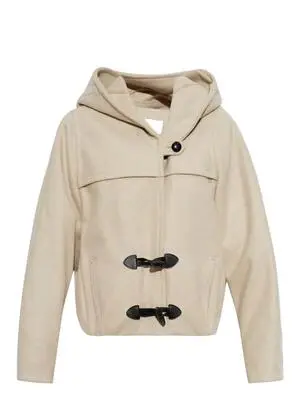 Isabel Marant Étoile Trixie Wool Jacket With Hood - Beige