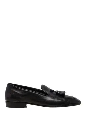 THE ROW The Row Caden Tassel Loafers Black