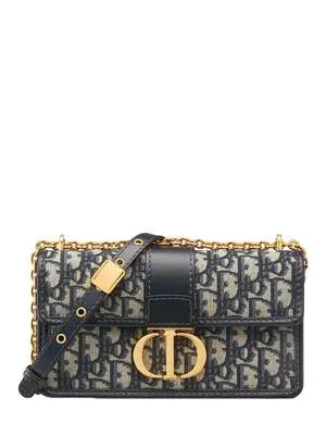 Dior 30 Montaigne East-west Bag With Chain - Blue