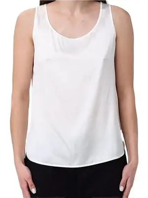 Max Mara Round Neck Sleeveless Vest - White
