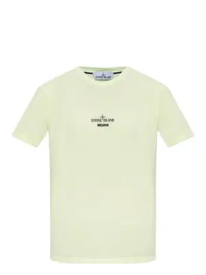 Stone Island Graphic-print T-shirt - Light Green
