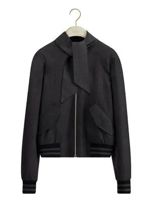 DIOR Dior Zip-Up Jacket With Removable Tie Collar