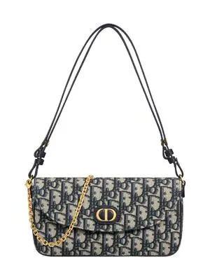DIOR Dior 30 Montaigne D-Vine Pouch With Chain