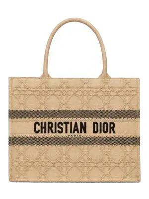DIOR Book Tote Medium Wine Coconut Handbag