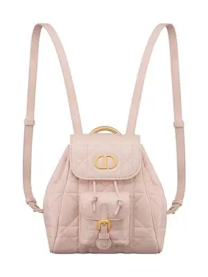 Dior Small Caro Backpack - Nude