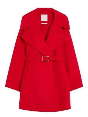 Sportmax Wool Short Coat - Red