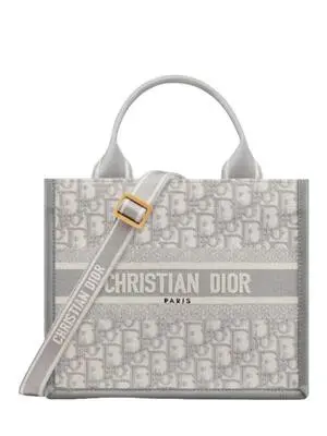 Dior Small Book Tote - Grey