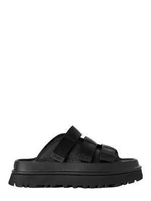 UGG Goldenglow Logo Embossed Slides - Black