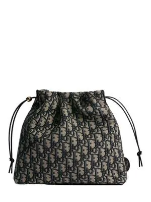 Dior Medium Diortravel Last Minute Pouch - Black