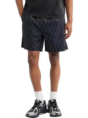 PAPER PLANES Diamond Logo Shorts - Black