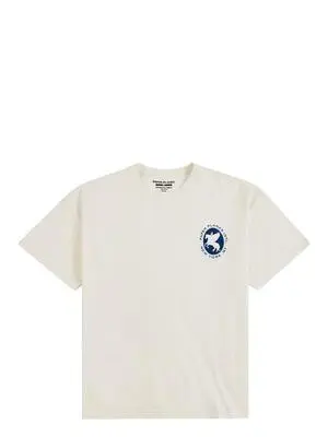 PAPER PLANES Emblem Graphic T-shirt - Eggshell