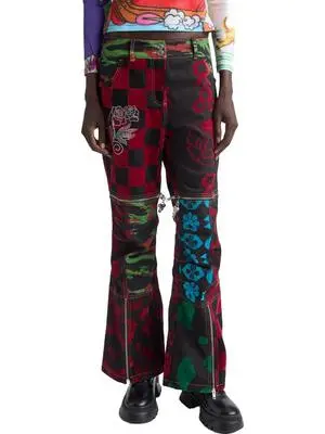 CHOPOVA LOWENA Bevo Patchwork Jeans - Black Multi