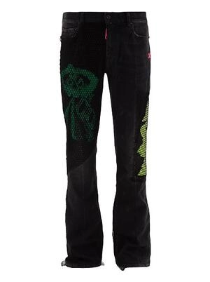 Off-White X Ev Bravado Skinny Fit Denim Jeans - Black