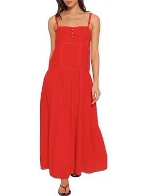 PETAL & PUP Ebonie Maxi Dress - Red