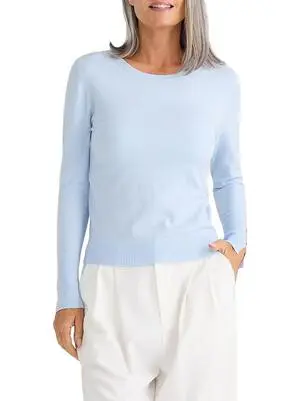 BRAVE+TRUE Brave+True St. James Sweater With Hardware Accents Light Blue