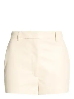 House Of Cb Naya Faux Leather Mini Skirt - Ivory