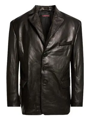LU'U DAN Leather Blazer