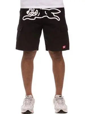 ICECREAM King Cone Cargo Shorts - Black