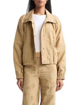 Veronica Beard Ainsworth Floral Jacquard Jacket - Sand