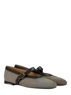 DOUCAL'S Doucal's Suede Ballet Flats With Buckle Fastening