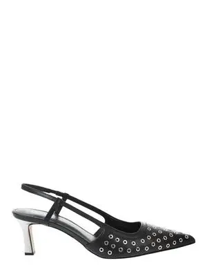 Michael Kors Michael Kors Alora Leather Slingback Pumps Black