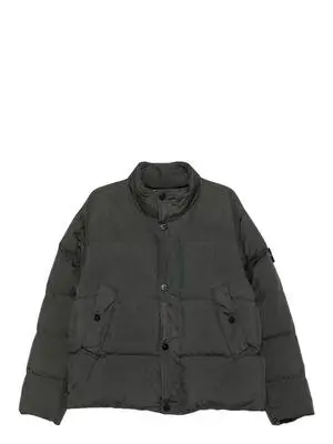 Stone Island Logo Patch Padded Jacket - Grey