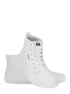 Be Lenka High-top Sneakers With Round Toe And Logo Detail - White