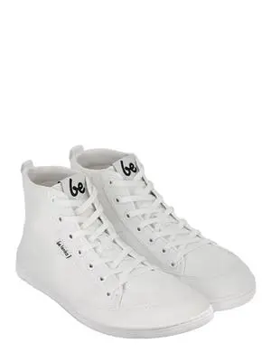 Be Lenka High-top Sneakers With Round Toe And Logo Detail - White