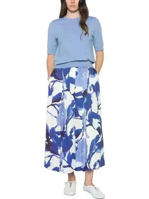 BETTY BARCLAY Short Sleeve Crew Neck T-shirt - Blue